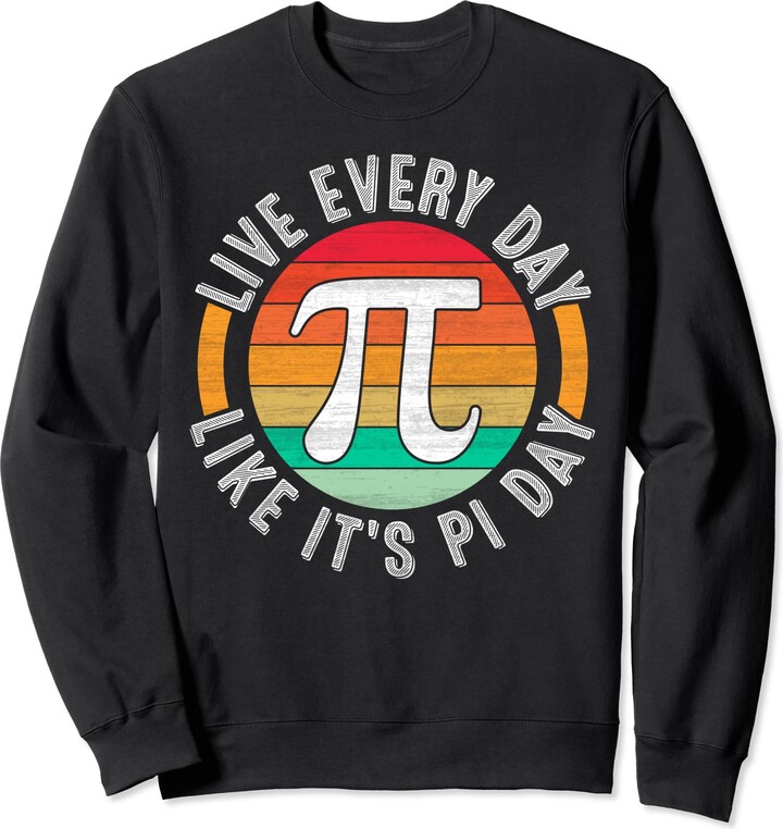 Math Lovers 3.14 Nerdy Pi Symbols Tees Live Every Day Like It's Pi Day ...