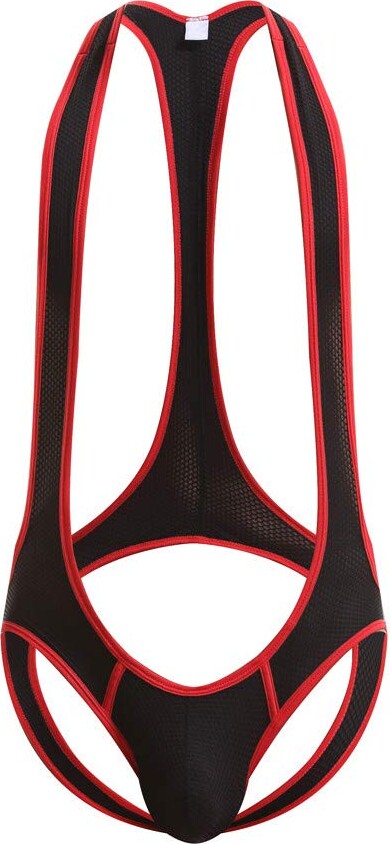 Generic Mankini Swimsuit Wrestling Singlet Bodysuit Men's Sexy Mankini ...