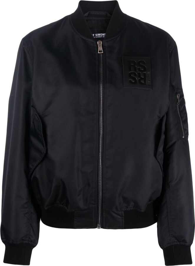 Raf Simons Logo-Patch Bomber Jacket - ShopStyle