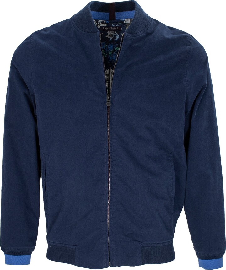 Lords of Harlech Men's Blue Lancaster Bomber Jacket Navy - ShopStyle
