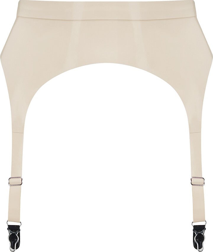 Elissa Poppy - Latex Suspender - White - ShopStyle Lingerie & Nightwear