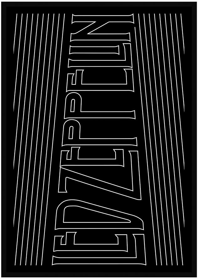 Mood - Led Zeppelin Logo Print - A3 - ShopStyle Home