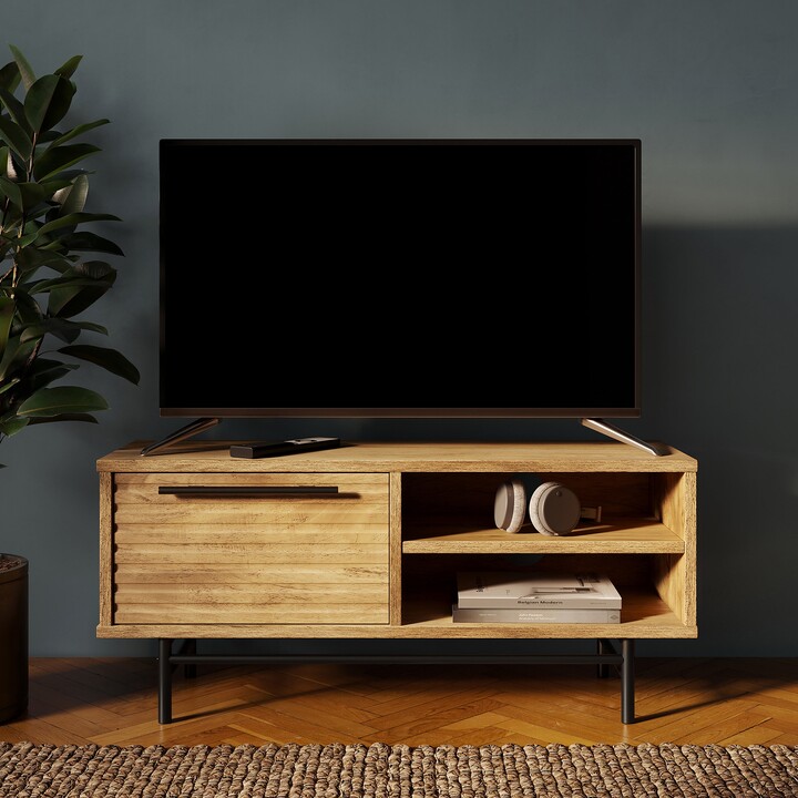 Dunelm Bryant Small Tv Unit for Tvs Up To 40 Mango Wood Effect - ShopStyle