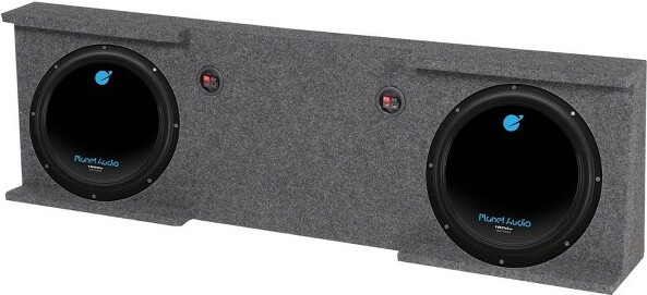 GMC Chevy Crew Cab 07-13 10" Box Enclosure + 2) Planet Audio AC10D ...