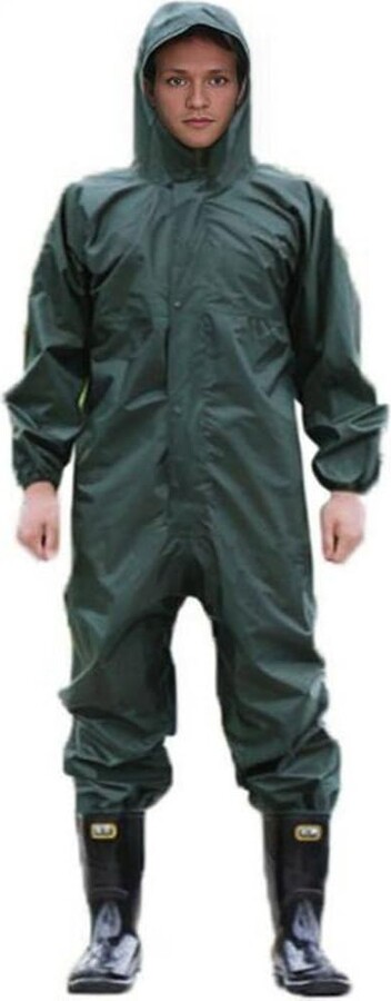 Guiran Mens Waterproof Overalls Workwear Hooded Coverall Overall ...