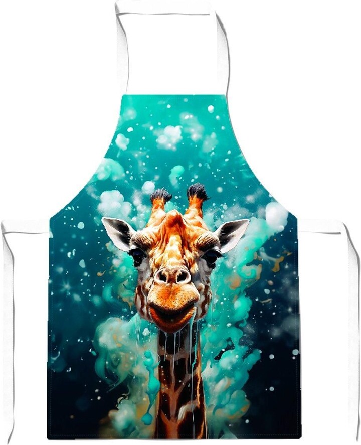 Warren Reed - Designer Splashart Giraffe Face Junior Apron - ShopStyle