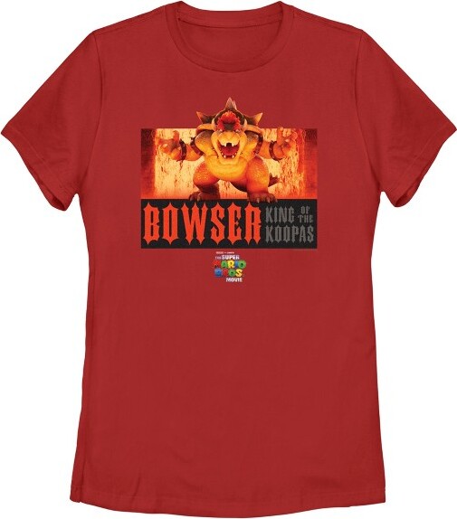 Super Mario Bros: The Movie Women's The Super Mario Bros. Movie Bowser ...