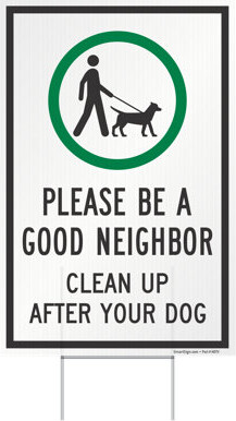 SmartSign Please Be A Good Neighbor Sign - ShopStyle Laptop Carts & Stands