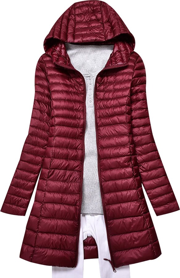 Peuignao Lightweight Down Jacket Women Packable Ladies Puffer Jacket ...