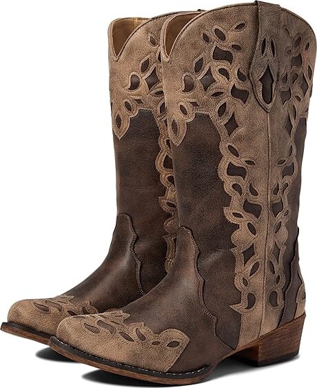 Roper Riley Triad (Brown) Cowboy Boots - ShopStyle