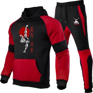 PERSIMONE Baki The Grappler Hoodie and Sweatpants Set Anime Hanma Baki ...