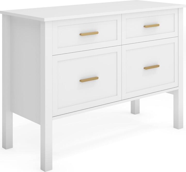 Martha Stewart Hutton Shaker Style Home Office 4 Drawer Lateral File ...