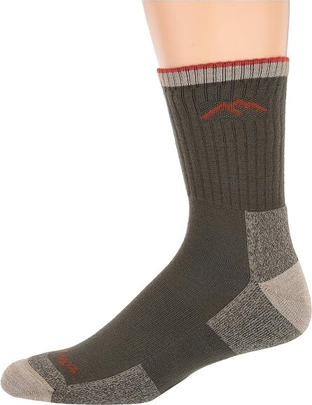 Darn Tough Vermont Coolmax Micro Crew Cushion Socks (Olive) Men's Crew ...