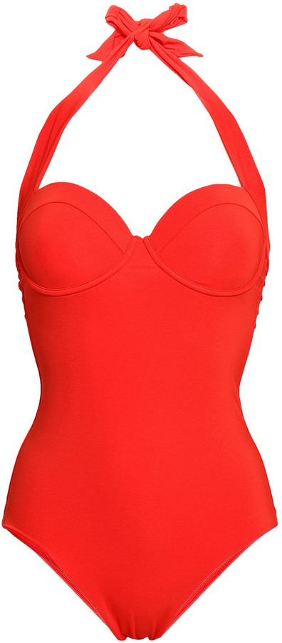 Jets Halterneck Swimsuit - ShopStyle