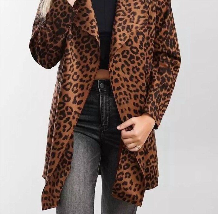 Hyfve Cheetah Print Jacket In Multi - ShopStyle