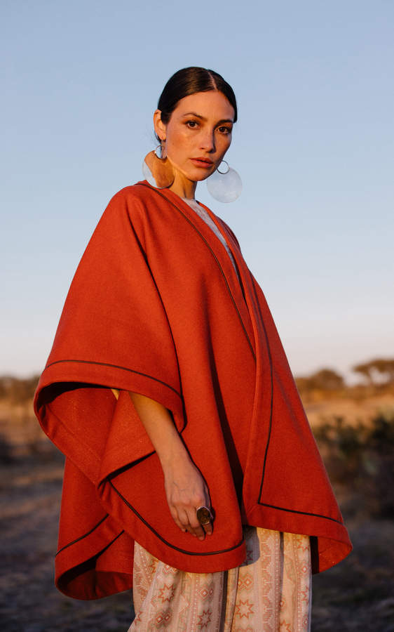 Recreo San Miguel Sara Wool And Cashmere Blend Cape - ShopStyle