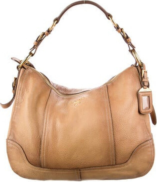 Prada Cervo Antik Hobo - ShopStyle