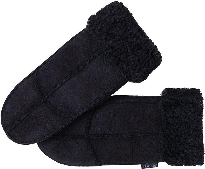 Nordvek Sheepskin Mittens With Cuff - ShopStyle Gloves