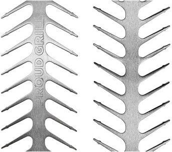 Proud Grill 2 Piece Slide & Serve BBQ Stainless Steel Skewer Set ...