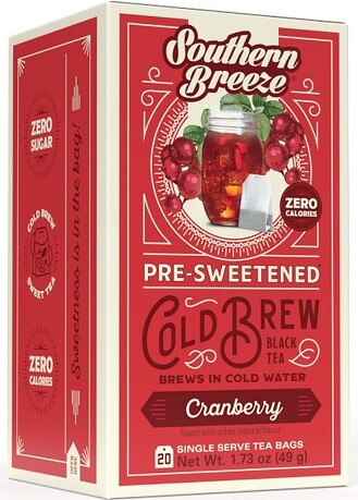 Southern Breeze Cold Brew Sweet Tea Cranberry Iced Tea with Black Tea ...
