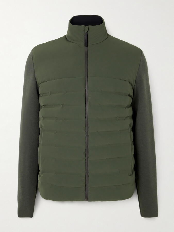 Aztech Mountain Dale of Aspen Quilted Panelled Wool-Blend Zip-Up Ski ...