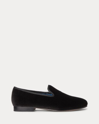 Frette Arturo mens velvet slippers - ShopStyle