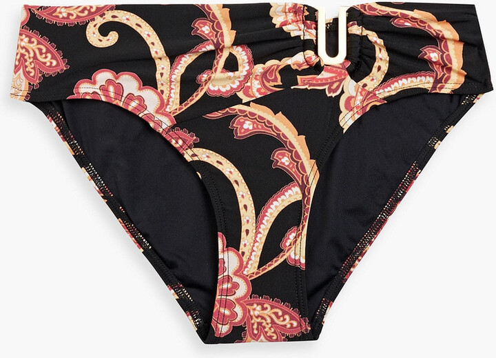 Jets Printed recycled mid-rise bikini briefs - ShopStyle Two Piece ...