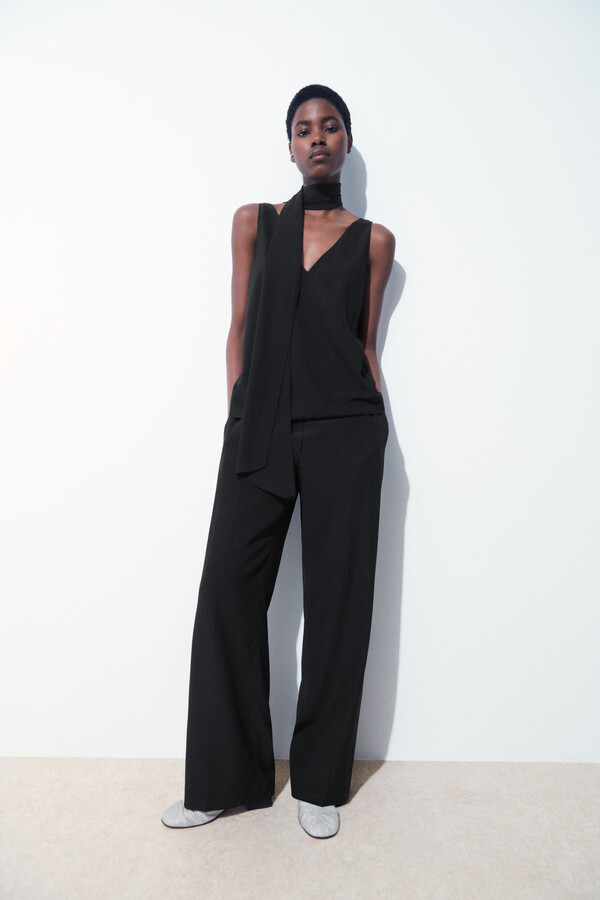 COS The Silk Scarf Top - ShopStyle