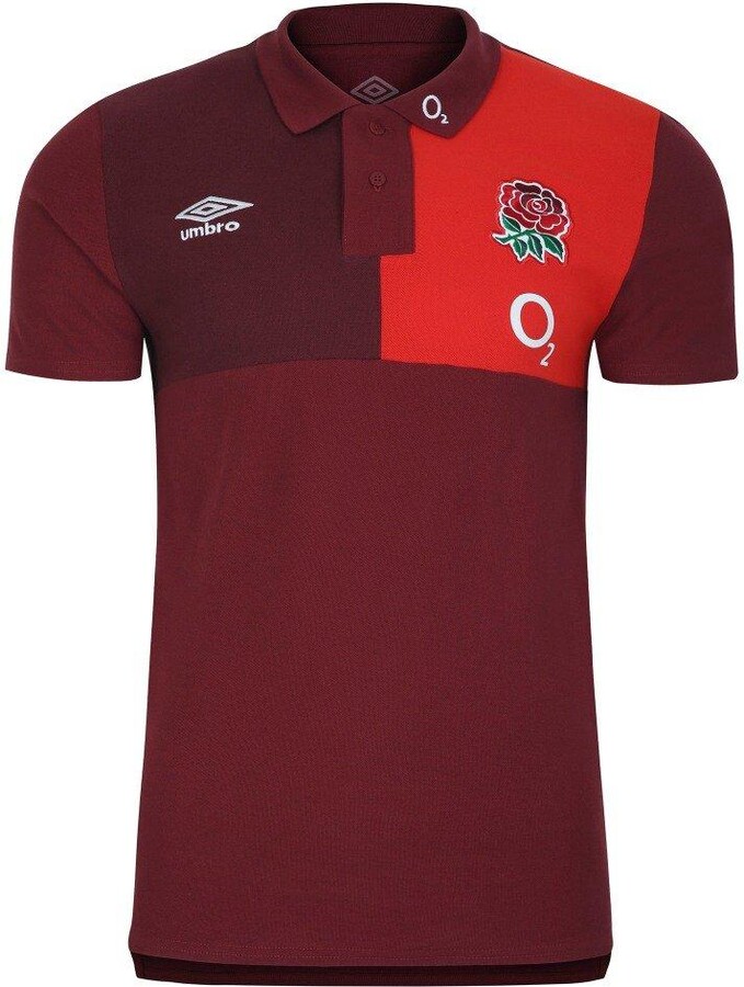 Umbro England Rugby CVC Polo Shirt - Red - ShopStyle Tops