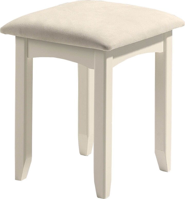 Dunelm Cameo Dressing Table Stool, White & Pine White - ShopStyle Bedroom