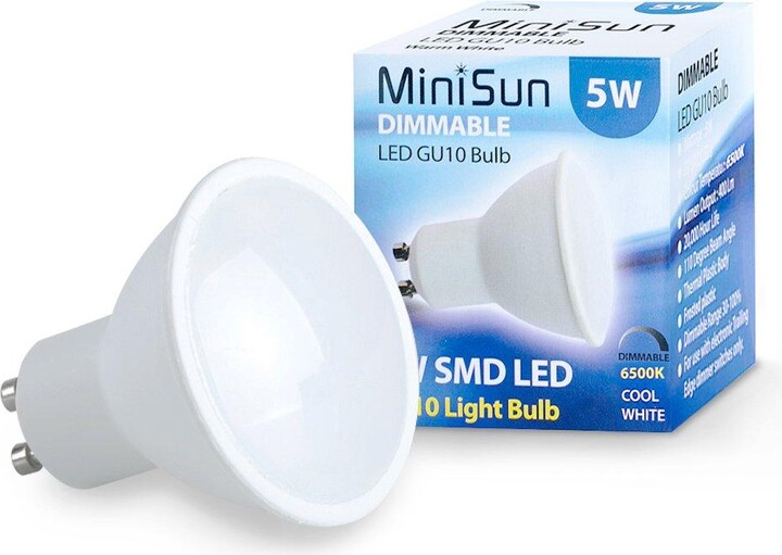 ValueLights 6 Pack Thermal Plastic Spotlight LED Dimmable Bulb 5W 6500K ...