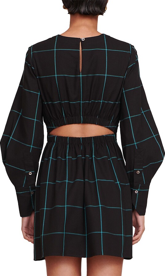STAUD Crosshill Check Minidress - ShopStyle
