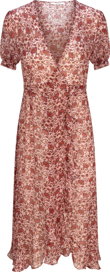 Introvertie VIENNA - Vienna Paisley Silk Wrap Dress Maxi - ShopStyle