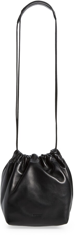 Jil Sander Small Drawstring Leather Crossbody Bag - ShopStyle