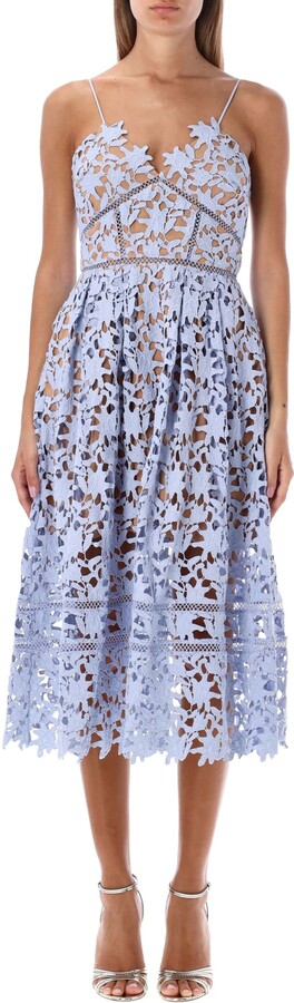 Self-Portrait Azalea Midi Dress - ShopStyle