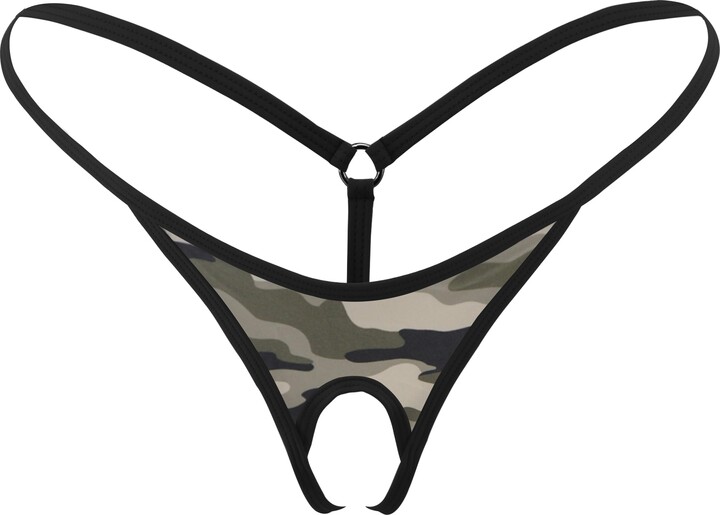 SHERRYLO Camouflage Men G String Thong Exotic Men's Underwear Sexy ...