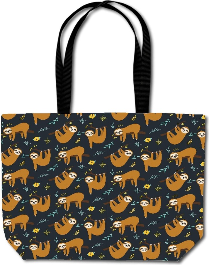 Warren Reed - Designer Cute Sloths Beach Shopper Tote Bag - ShopStyle