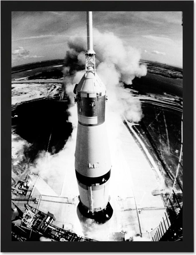 Artery8 Wall Art Print NASA Space Rocket Launch Saturn V Apollo 11 View ...