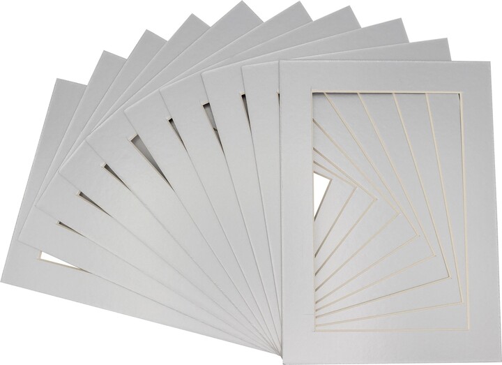PosterPalooza Pack of TEN 20x24 Mats Bevel Cut for 17x20 Photos - Acid ...