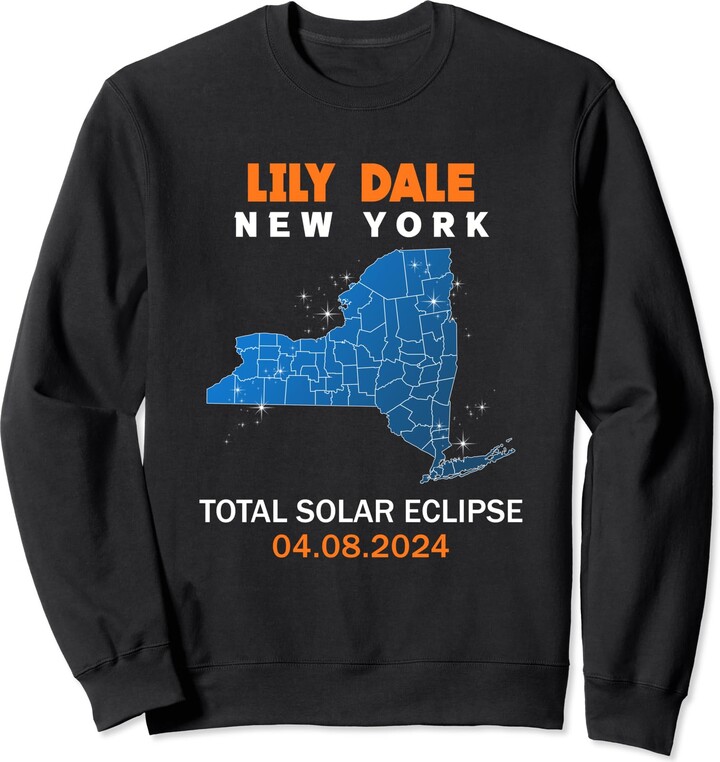 Eclipse 2024 MBA13-DA-AC01 2024 Eclipse Lily Dale New York Total Solar Eclipse 2024 Sweatshirt ...