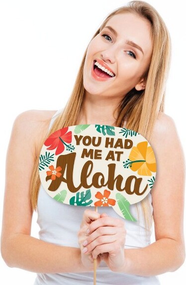 Big Dot of Happiness Funny Tropical Luau - Hawaiian Beach Party Photo ...