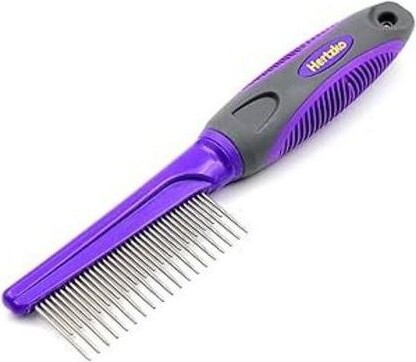 Hertzko Long & Short Teeth Pet Fur Comb, Purple - ShopStyle