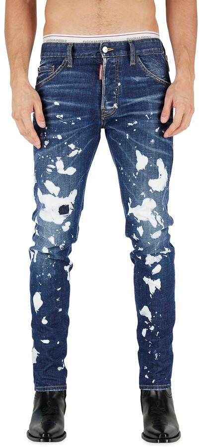 DSQUARED2 Men's Cool Guy Bleach Splash Jeans - ShopStyle