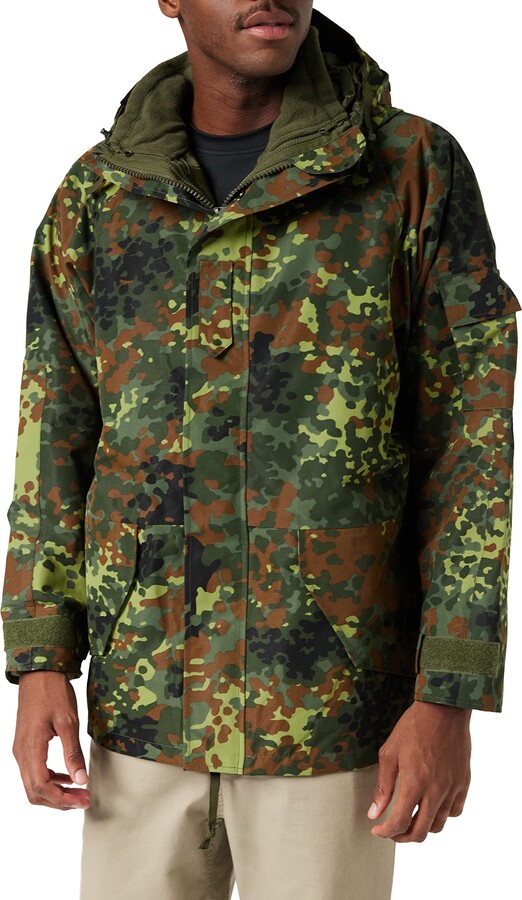 Mil-Tec Army Waterproof ECWCS Hooded Jacket Smock Parka Fleece ...