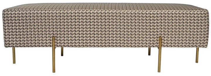 Darcy And Duke Coco Bench/Ottoman Black and Gold Tweed - ShopStyle ...