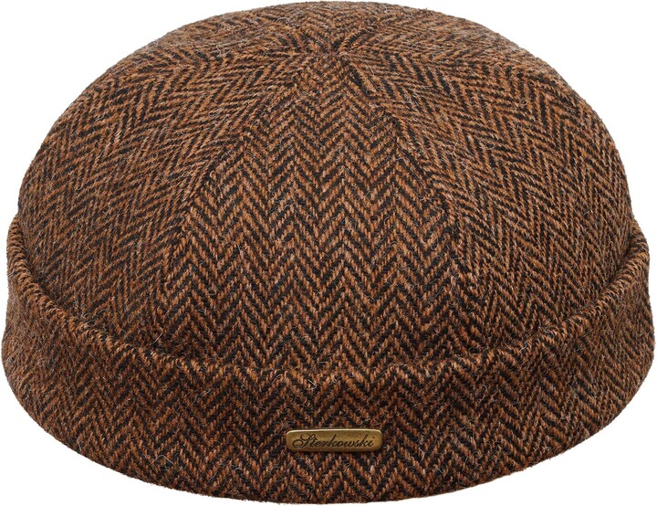 Sterkowski Docker Leon Beanie Harris Tweed 61 cm Brown-Black ...