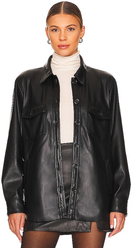 Blank NYC Vegan Leather Shacket - ShopStyle