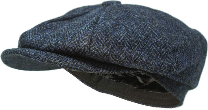 Borges & Scott Lomond Newsboy Cap - 100% Handwoven Wool - Harris Tweed ...