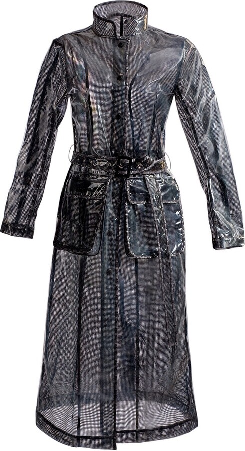 Yvette LIBBY N'guyen Paris Women - Designer Transparent Raincoat - Transparent In Black - Jay ...