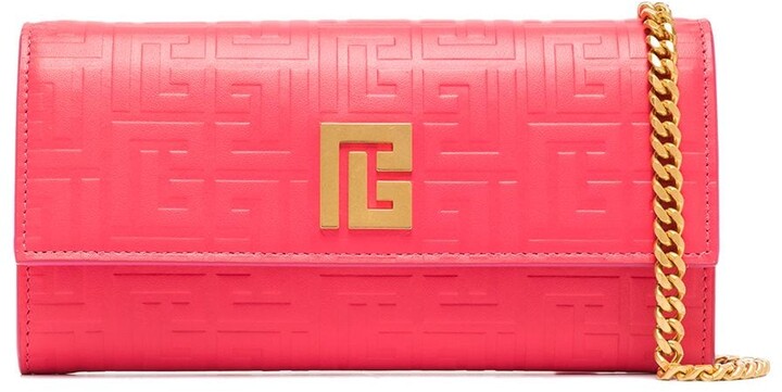 Balmain 1945 Monogram Wallet-On-Chain - ShopStyle Wallets & Card Holders